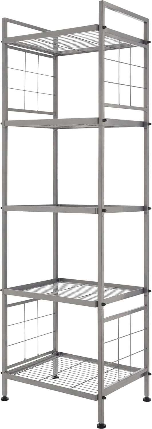 Amazon.com: GIOTORENT 5-Wire Standing Storage Shelf, Metal Shelving ...