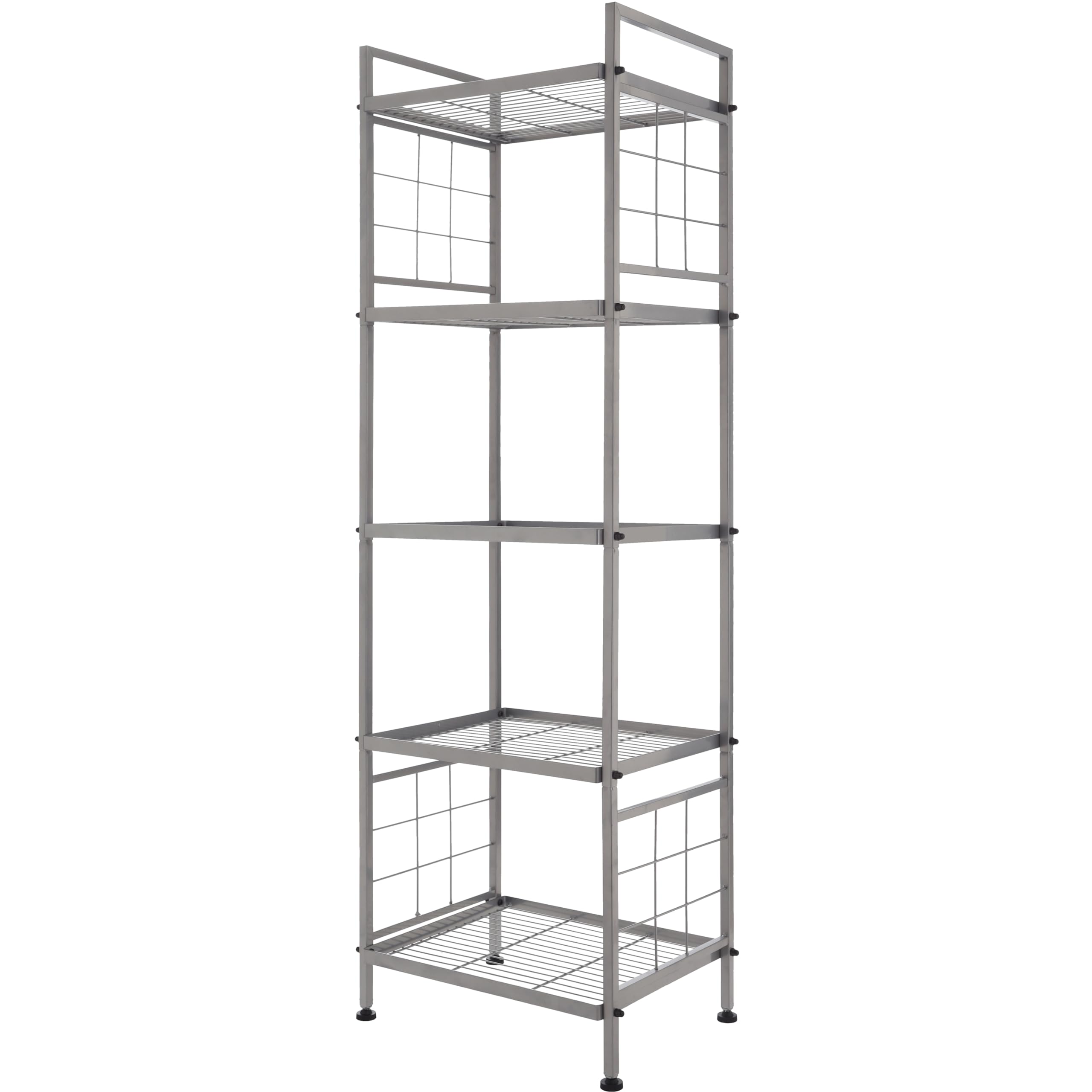 Amazon.com: GIOTORENT 5-Wire Standing Storage Shelf, Metal Shelving ...