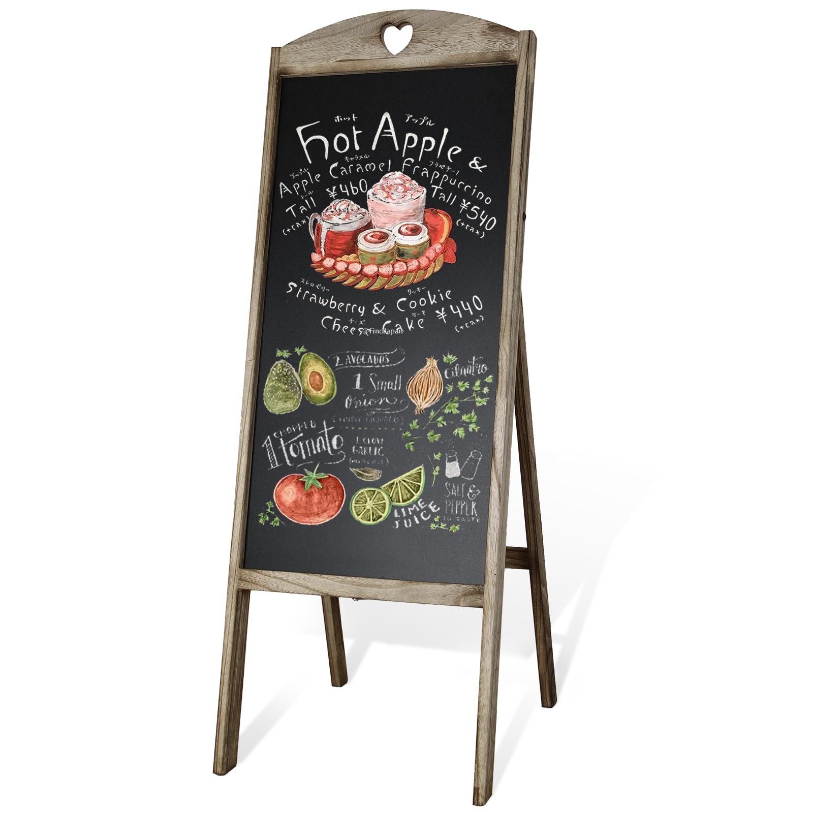 Snapklik.com : Babion Large Wooden Chalkboard Signs, A-Frame Wooden Sign