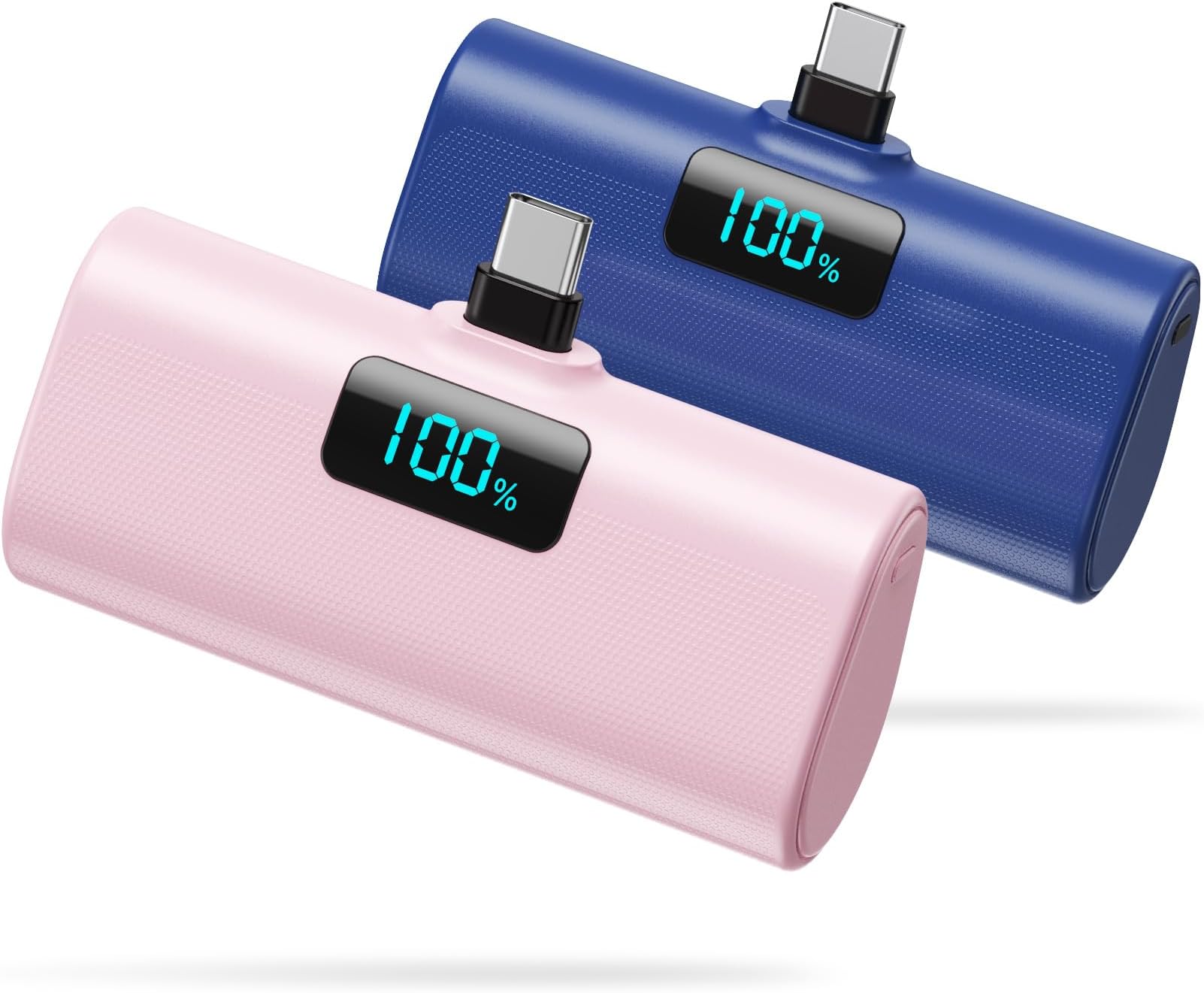 Amazon.com: [2-Pack]Portable Charger for iPhone 16/15 Series,5200mAh PD USB C Power Bank Built ...