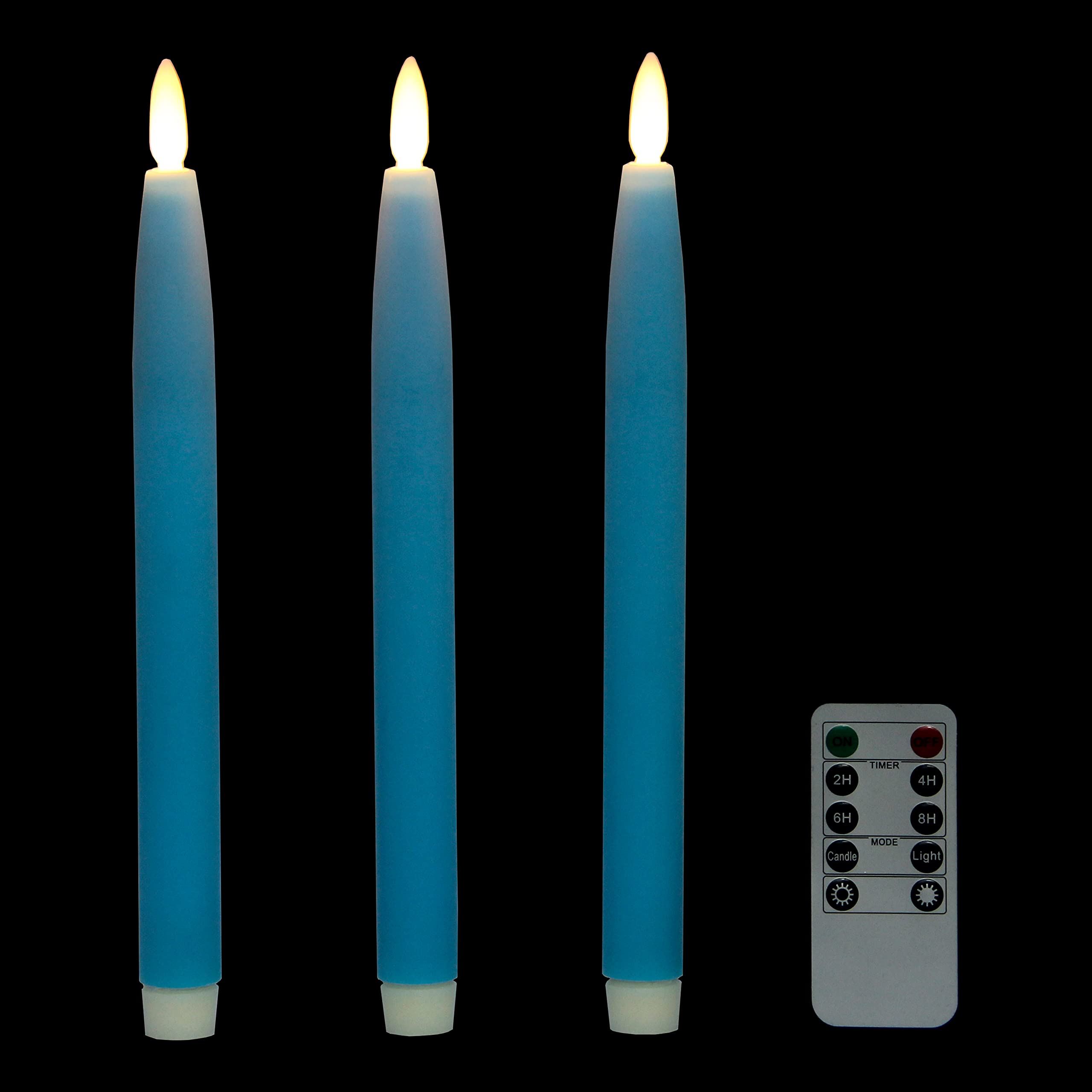 Amazon.com: HVTDECOR Flameless Taper Candles Battery Operated with ...