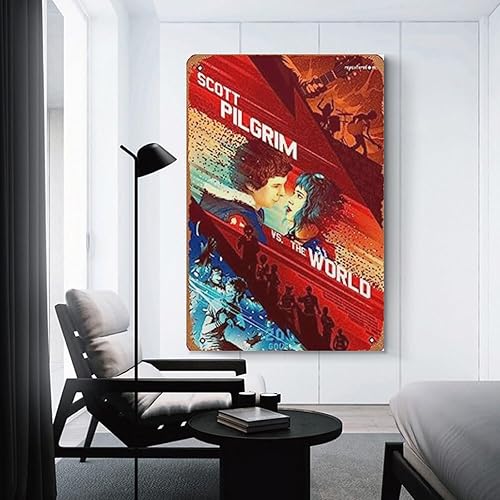 Scott Pilgrim Vs. The World Classic Movie Poster (3) Painting On Canvas Wall Art Poster Scroll ...