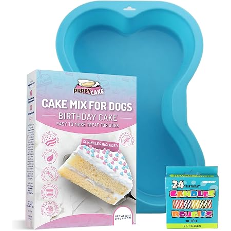 Amazon.com: Puppy Cake Dog Birthday Cake Kit- Cake Mix, Icing Mix ...