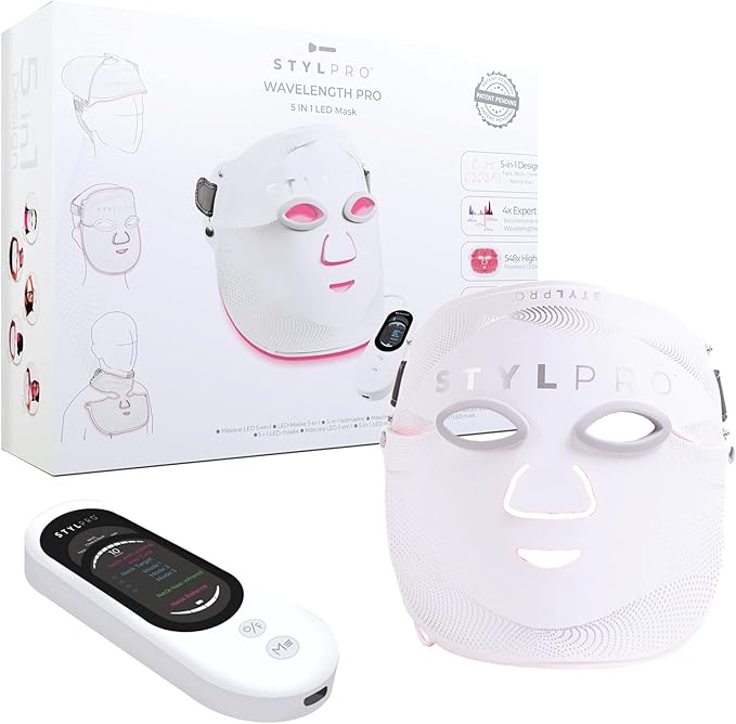 STYLPRO WAVELENGTH PRO 5-in-1 LED Light Therapy Mask – Red Light ...
