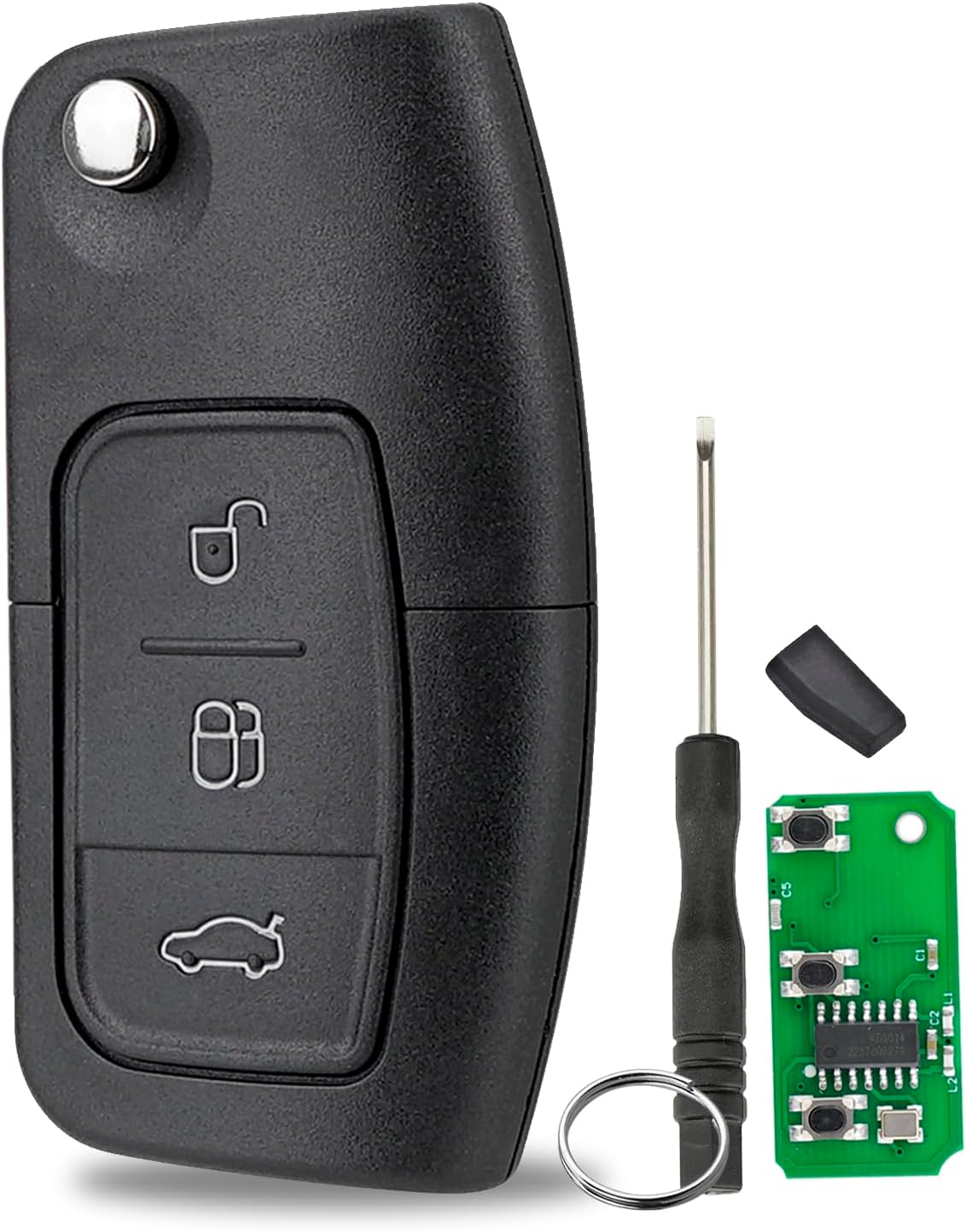 433MHZ 4D63 Chip Car Remote Key Fob For FORD Focus Fiesta C-Max S-Max ...