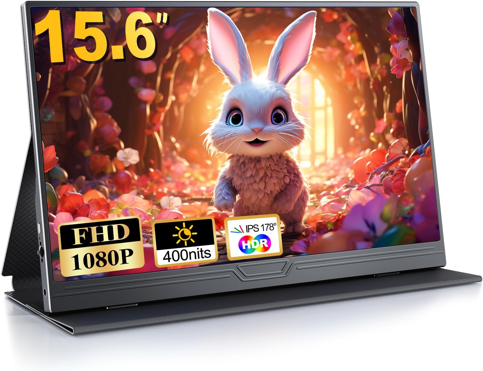 MOMODS Portable Monitor 18,5 Zoll - 100Hz Tragbarer Gaming Monitor, IPS ...