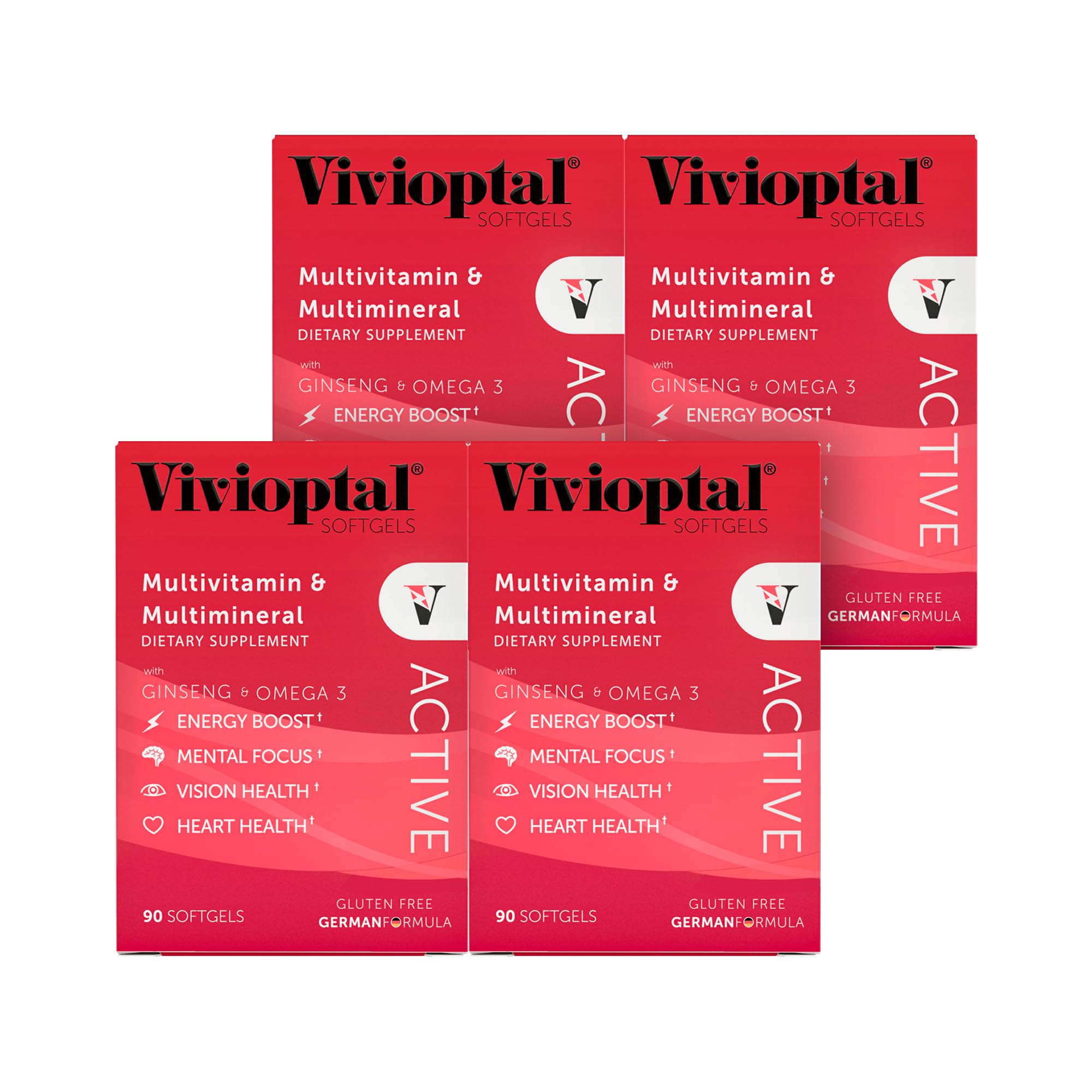 Buy Vivioptal Active 1 Year Supply - Multi & Multimineral Supplement ...