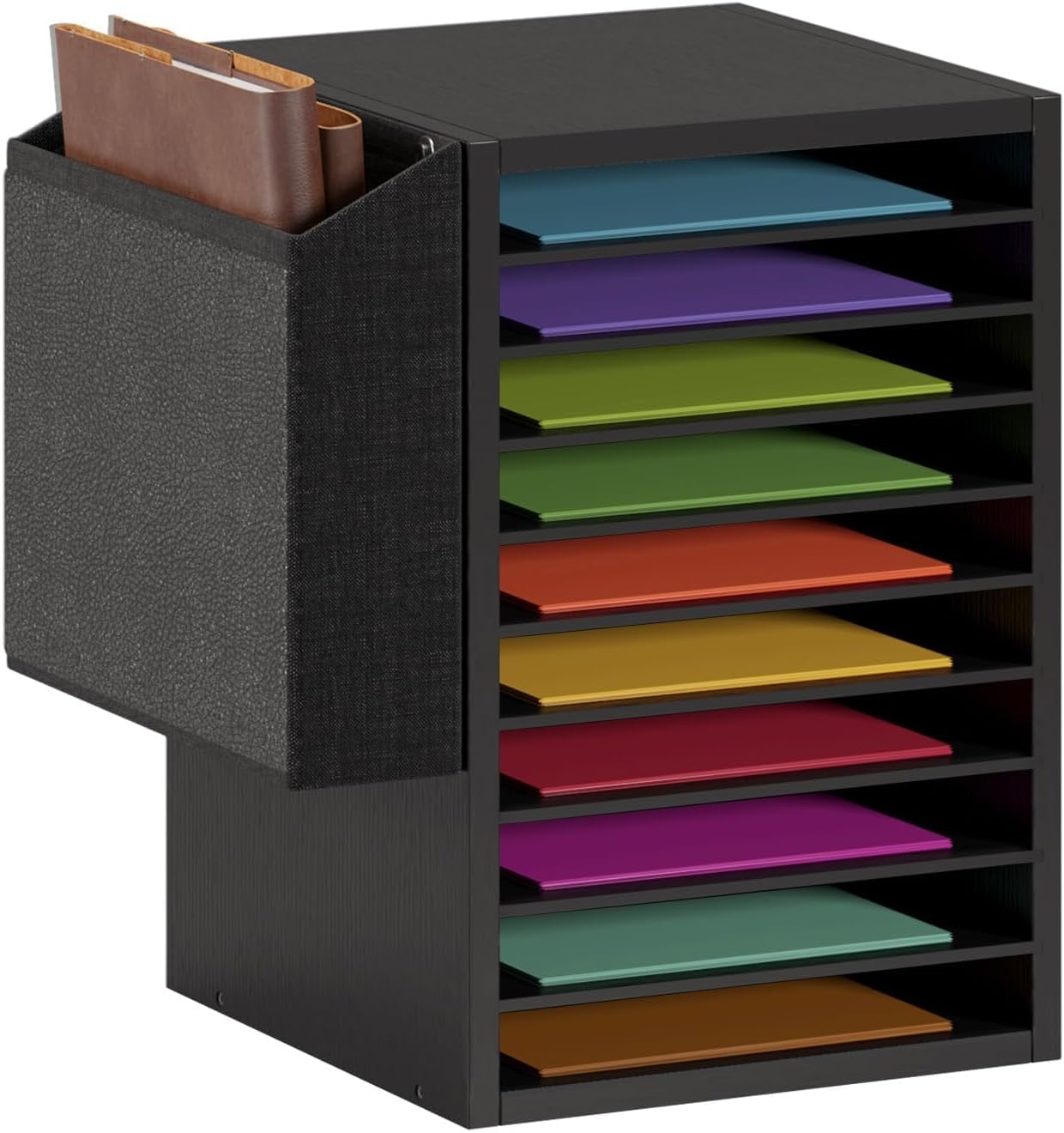 Amazon.com: Unionly, Office Mail Sorter, Wooden Paper Organizer With ...