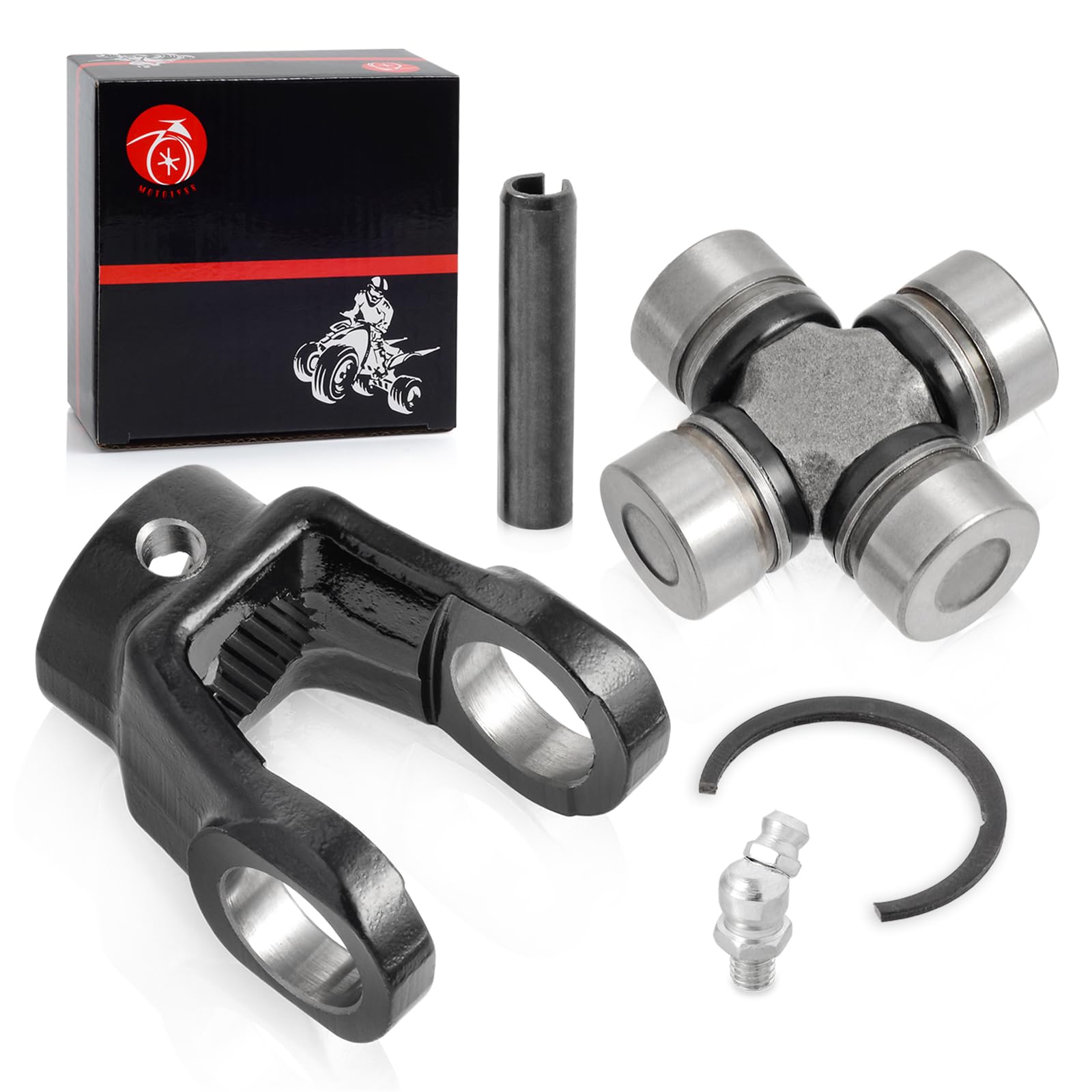 Snapklik.com : Front Drive Prop Shaft Yoke & U-Joint Kit For Polaris ...
