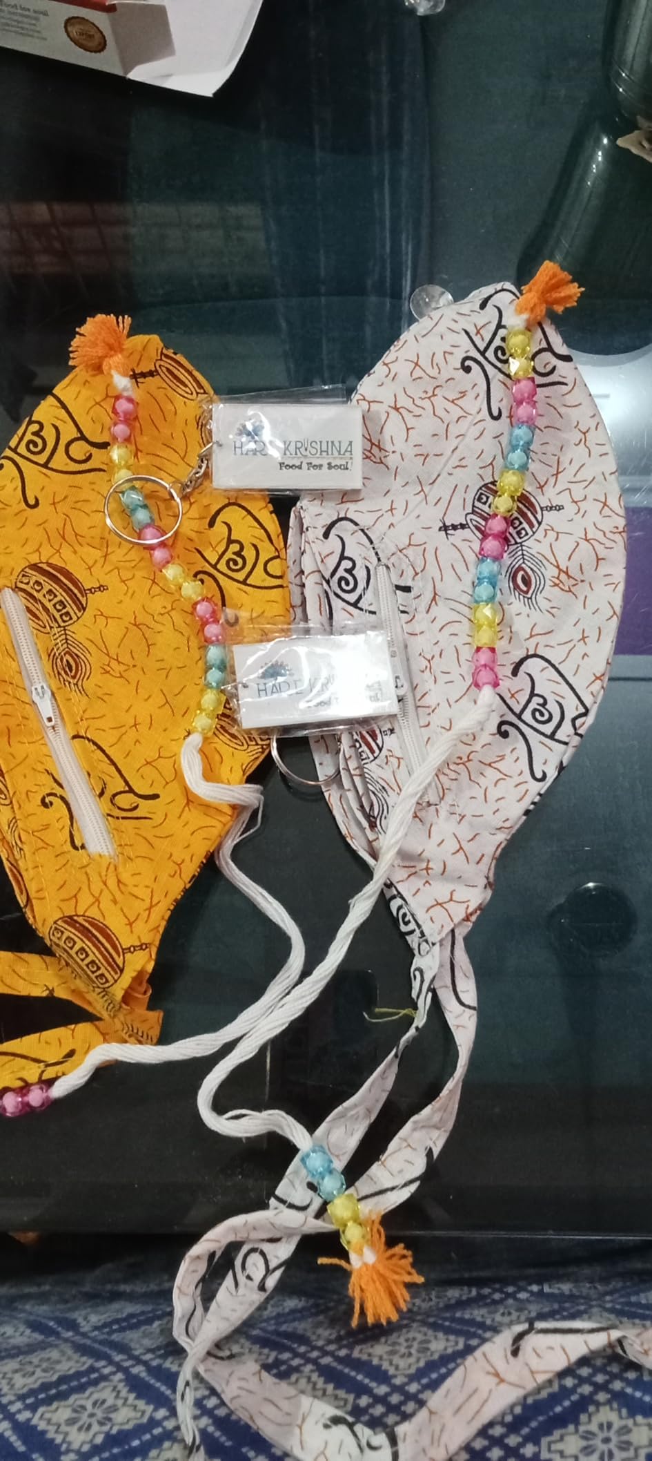 Hare Krishna Food For Soul Jaap Mala Bag for Men & Women | Gomukhi Japa ...