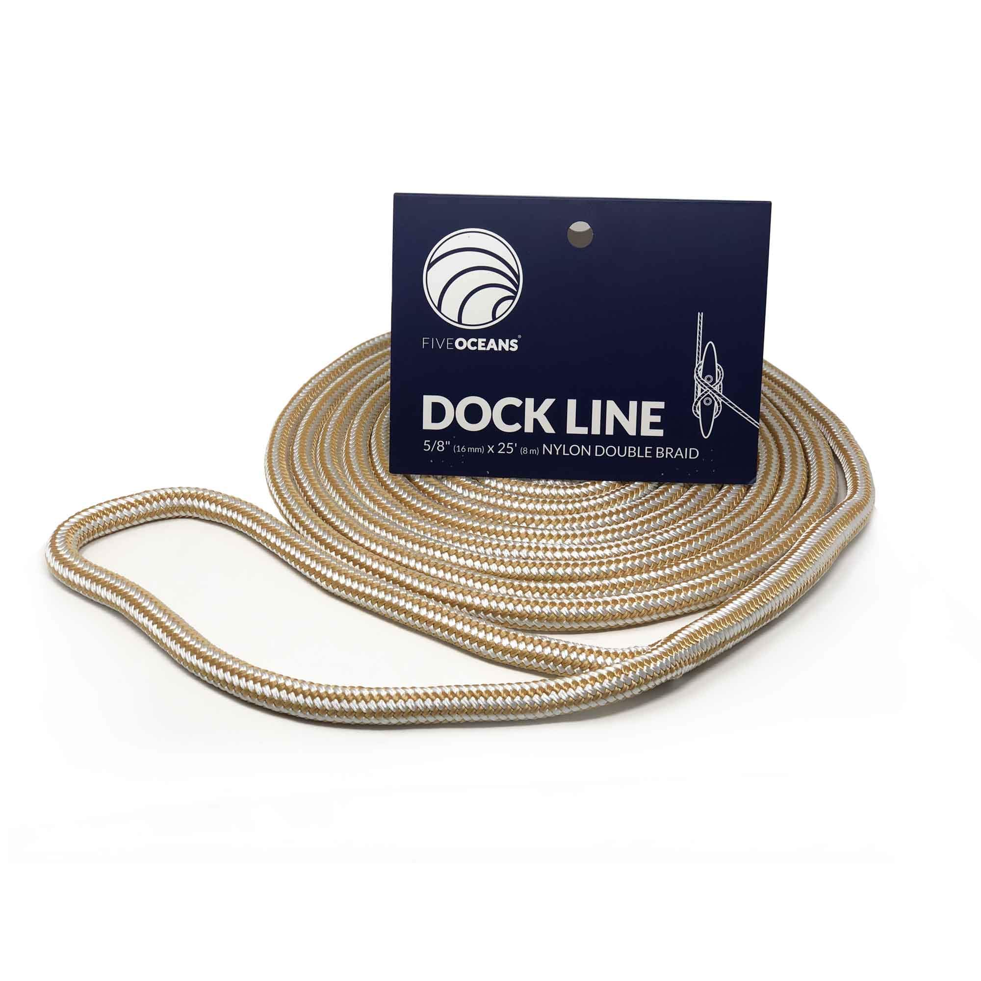 Snapklik.com : Five Oceans 2-Pack 5/8 X 25 Boat Dock Lines