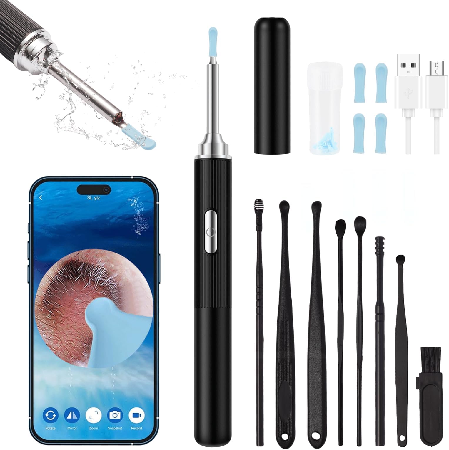 Amazon.com: 4 Pack Ear Pick with Light, Ear Cleaner Ear Wax Removal ...