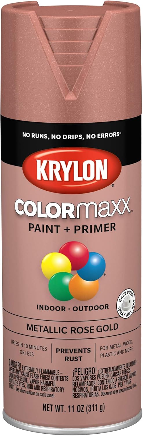 Krylon K05593007 COLORmaxx Spray Paint and Primer for Indoor/Outdoor ...