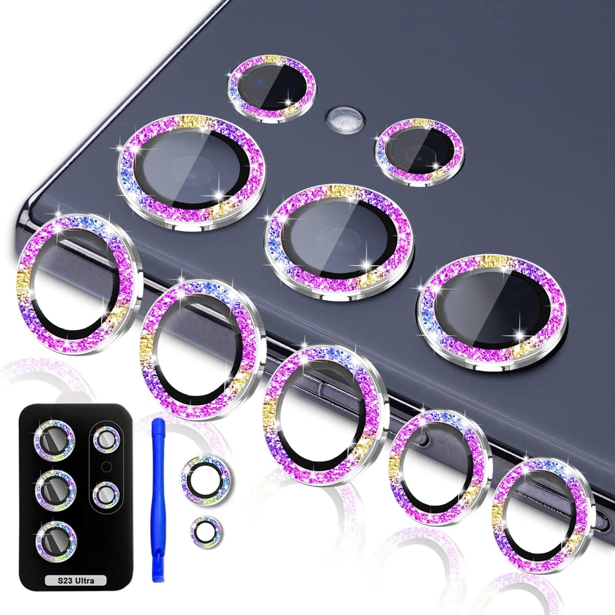 Amazon.com: JETech Camera Lens Protector for Samsung Galaxy S23 Ultra ...