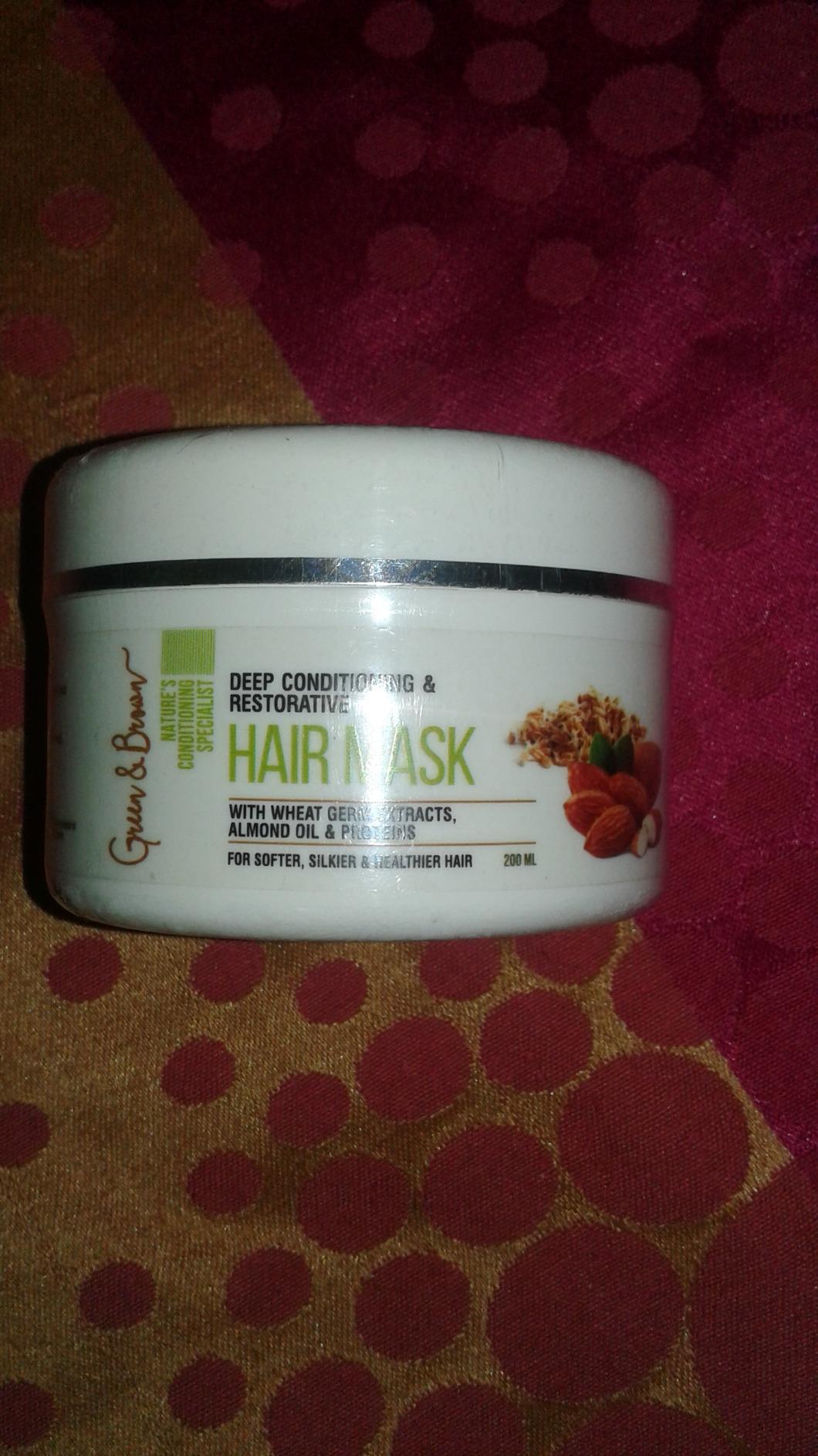 Green & Brown 3 In 1 herbal Hair Mask, Deep Conditioning and Natural ...