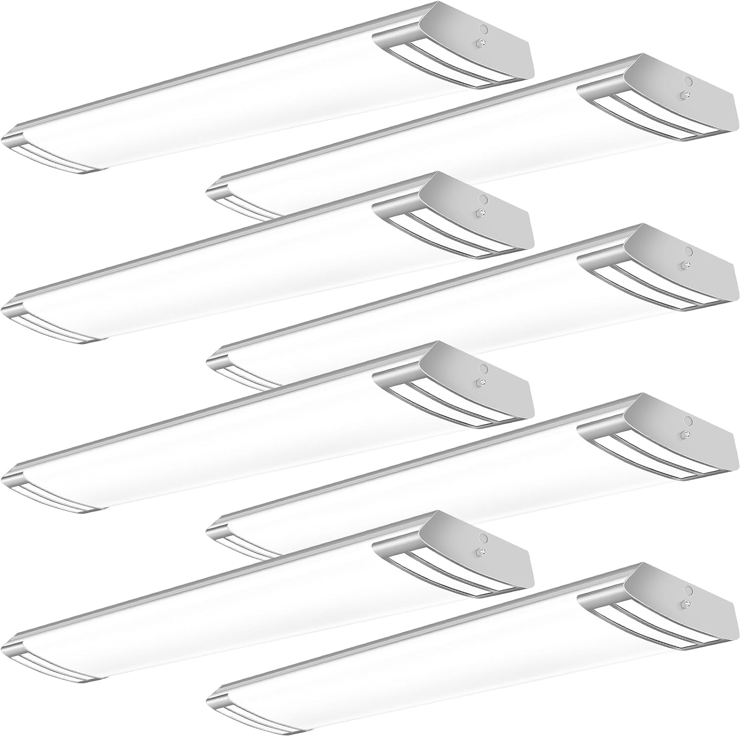 ANTLUX 4FT LED Flush Mount Puff Lights, 40W 4500LM Linear Light, 4000K ...