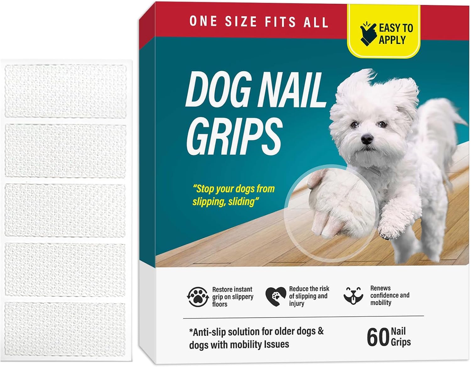Amazon.com : Dog Toe Grips, Anti-Slip Traction for Dogs on Hardwood ...