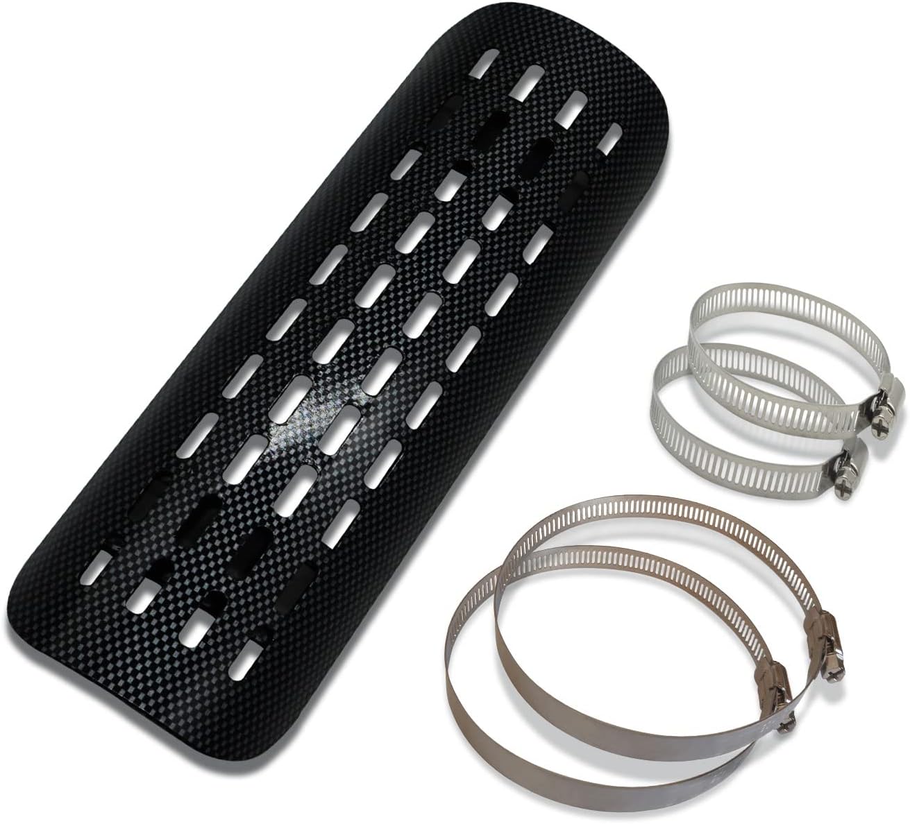 Amazon.com: X AUTOHAUX 1 Set Universal Motorcycle Exhaust Heat Shield ...