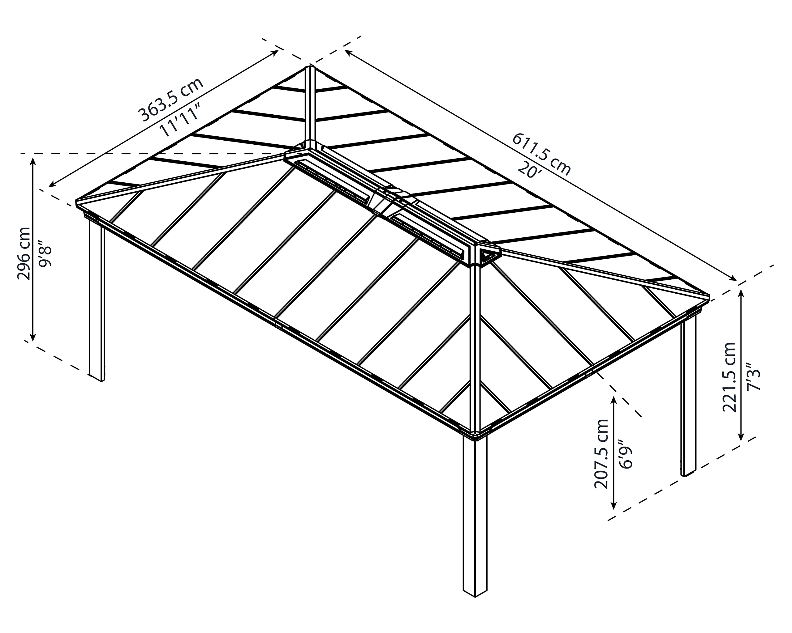 Rectangular Gazebo Roof Framing Wooden & Metal Gazebos For Sale