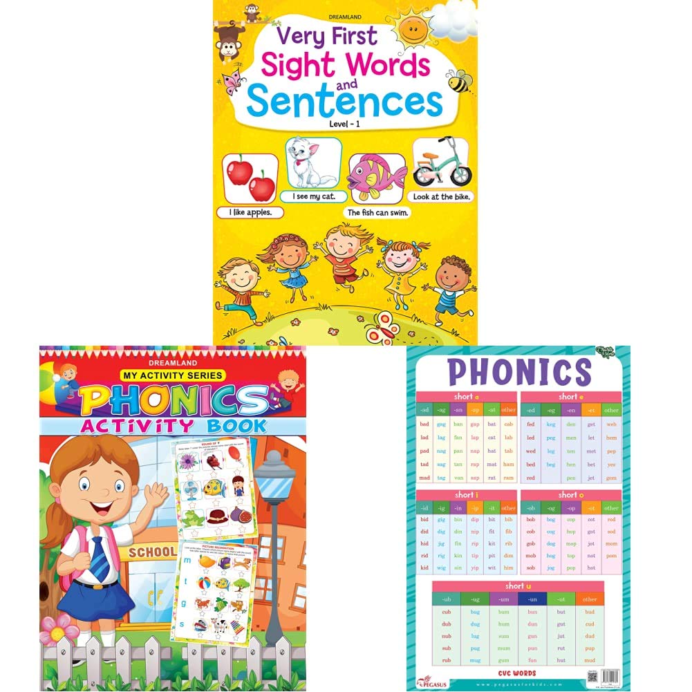 Buy Very First Words Sentences Level - 1+My Activity- Phonics Activity ...