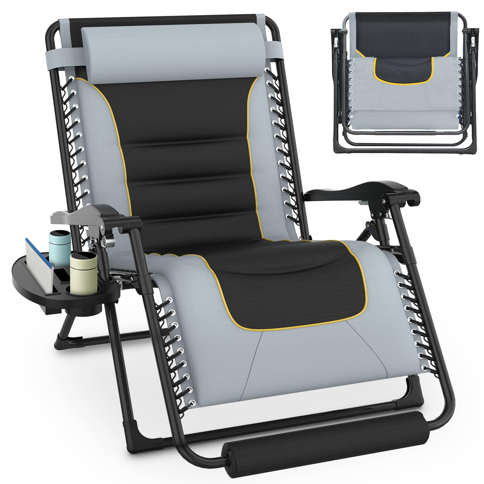 Slendor Zero Gravity Chairs Oversized, XXL 33in Zero Gravity Lounge ...