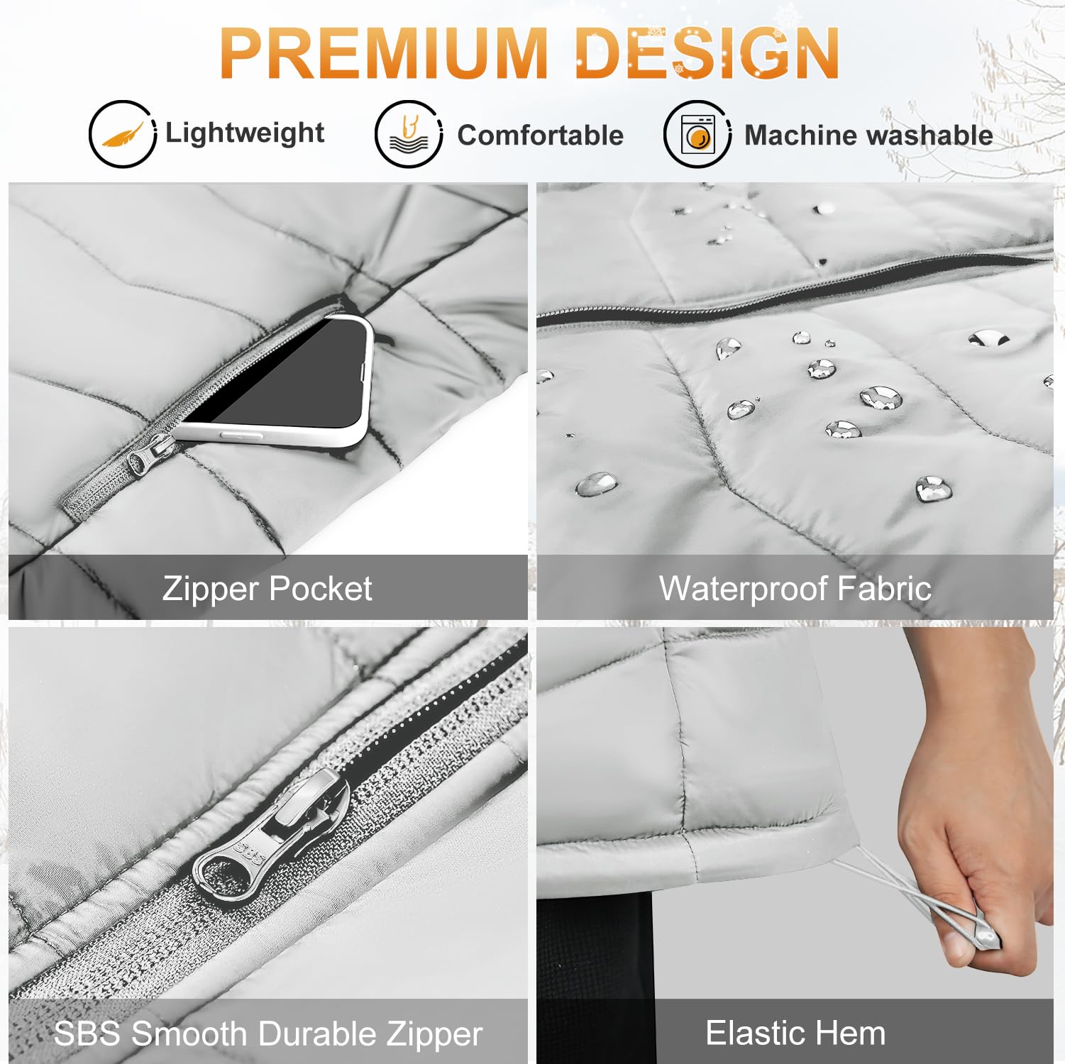 Snapklik.com : KOVNLO Heated Vest For Men, Smart Controller