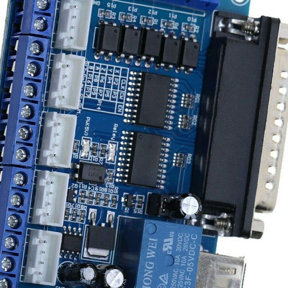3NH® MACH3 Breakout Board 5Axis CNC Optocoupler Stepper Motor Driver Cable Set : Amazon.in ...