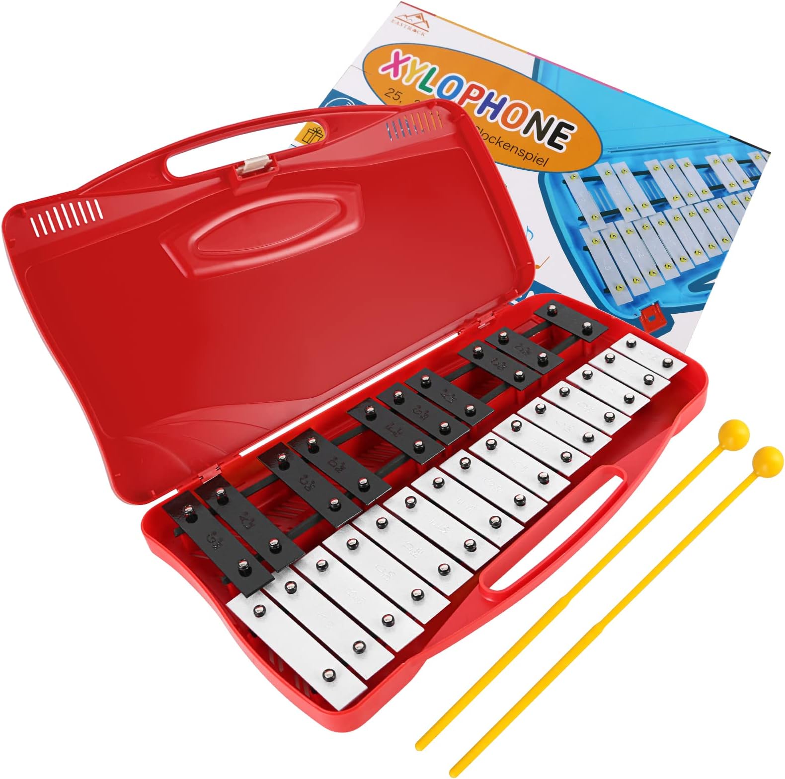 Amazon.com: EASTROCK Xylophone, 25 Notes Glockenspiel Xylophone for ...