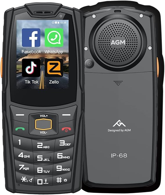 AGM M7 Outdoor Handy ohne Vertrag, 4G Seniorenhandy Dual SIM Super ...