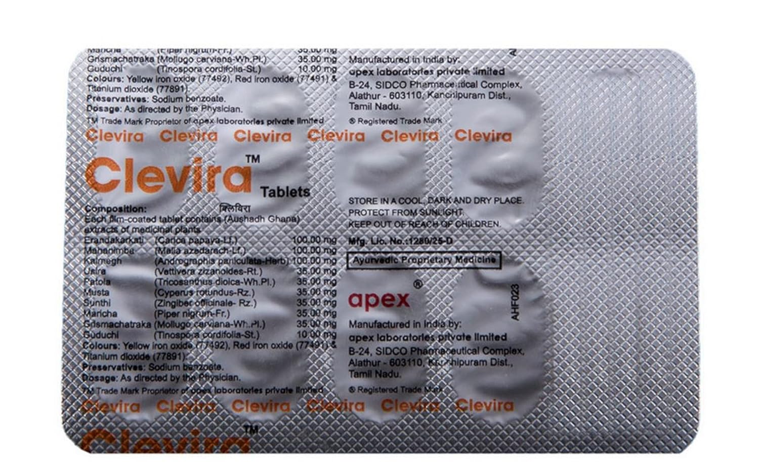 Clevira - Strip of 10x10 Tablets : Amazon.in: Health & Personal Care