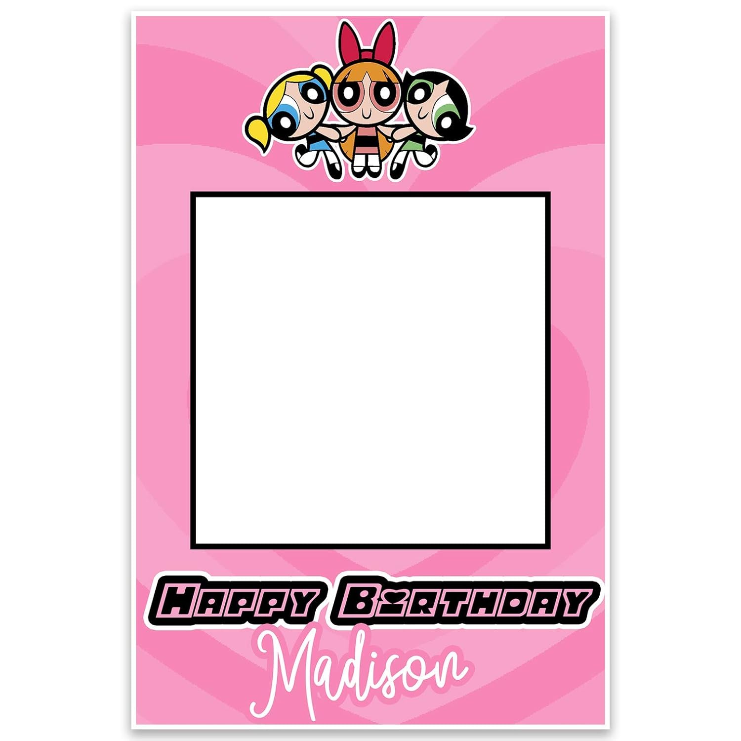 Amazon.com: Powerpuff Girls Birthday Selfie Frame : Home & Kitchen