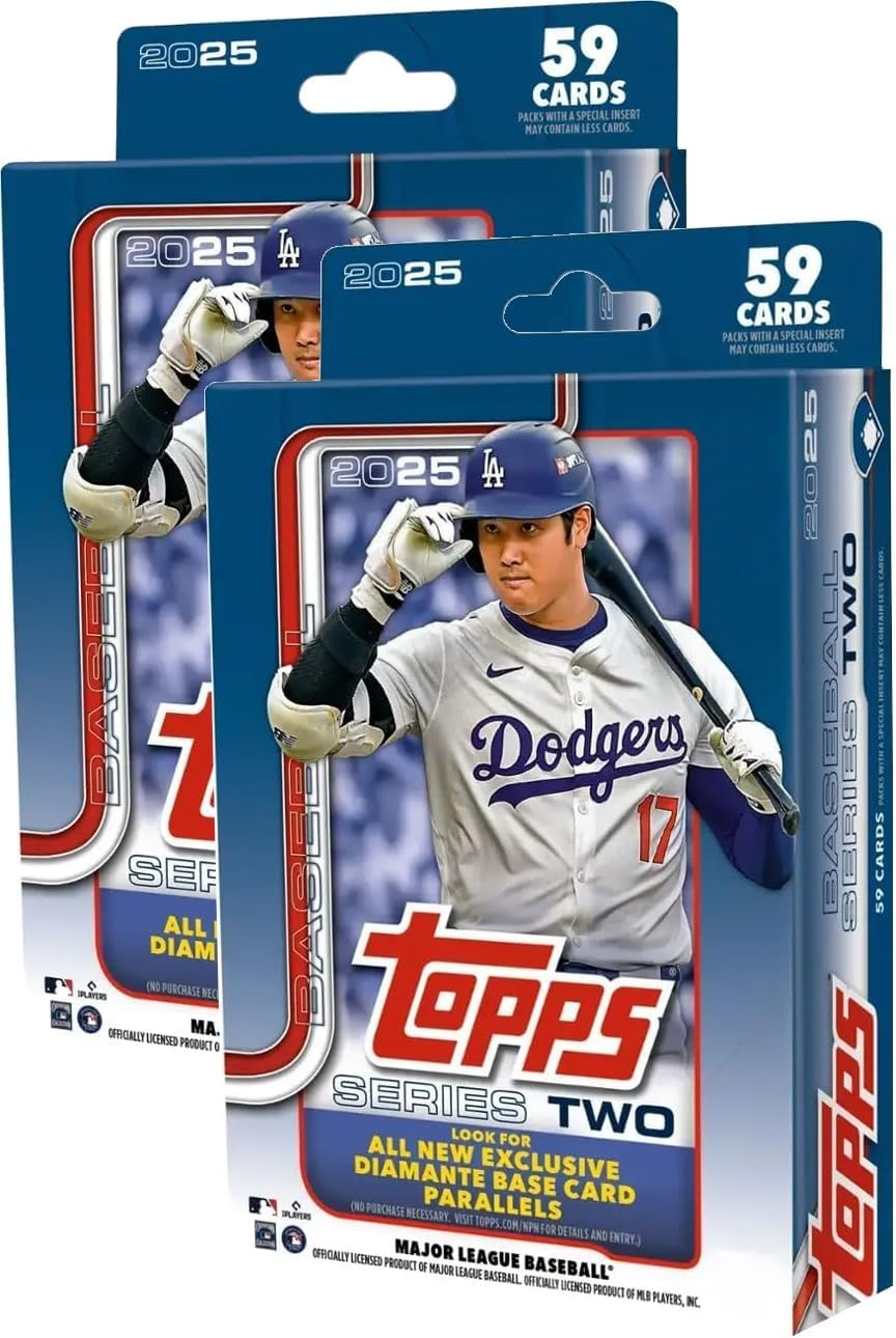 Amazon.com: 2025 Series 2 Baseball Trading Card Hanger Box - 2 Pack ...