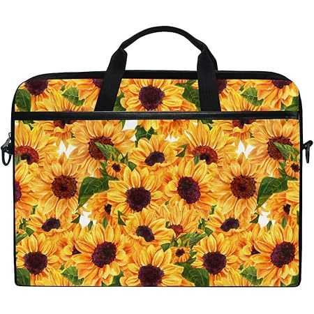 Amazon.com: ALAZA Vintage Sunflower Floral Laptop Case Bag Sleeve ...