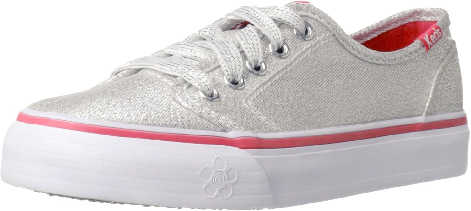 Amazon.com | Keds Double Dutch Sneaker (Little Kid/Big Kid),Silver,1.5 ...