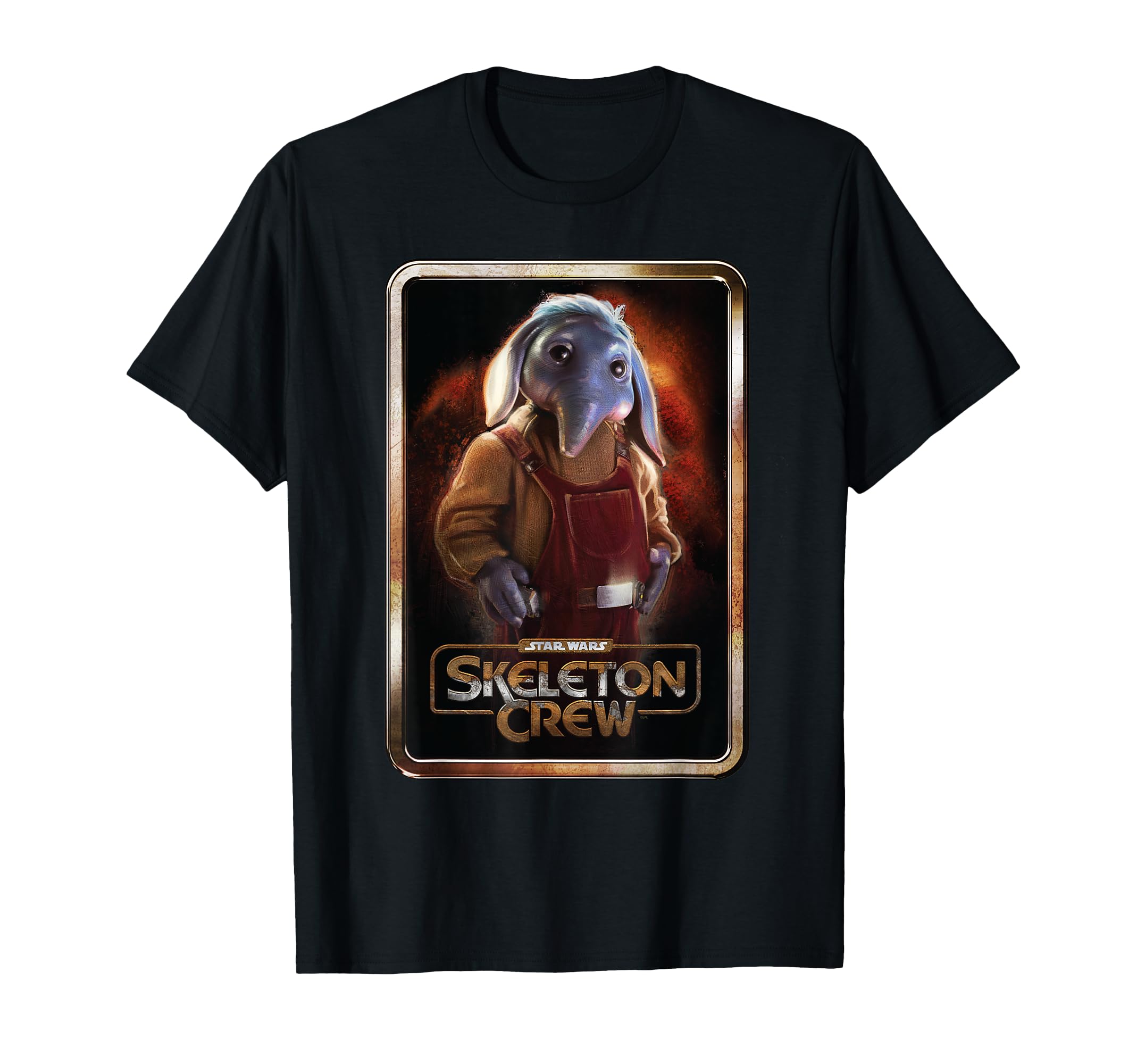 Amazon.com: Star Wars Skeleton Crew Neel with Series Logo Disney+ T ...