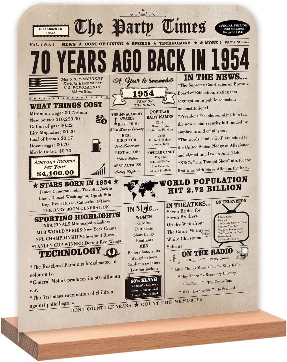 Amazon.com: WERNNSAI 70th Birthday Decorations - 9 PCs 70s Old Zone ...