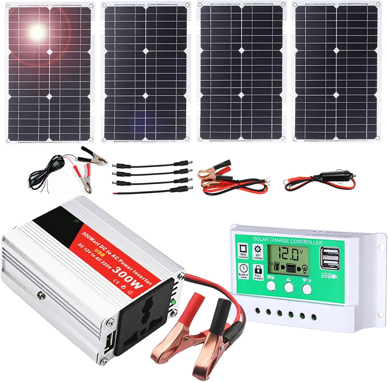 Solar Panel Kit,Complete Solar Panel Kit, 18V Monocrystalline Silicon ...