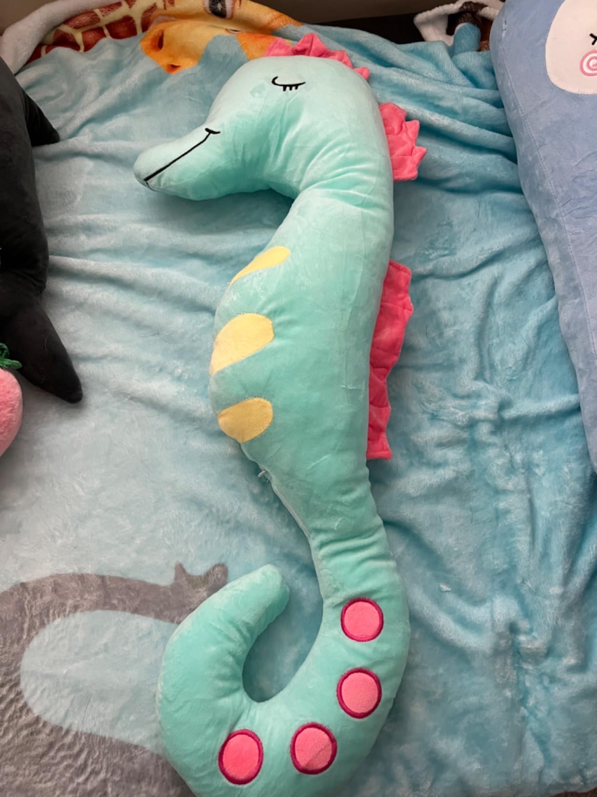 Amazon.com: Beeyybuy 30In Seahorse Plush Toy Seahorse Stuffed Animal ...