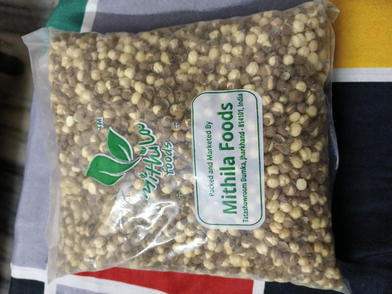 MITHILA FOODS 1 kg Roasted Chana Desi Chickpeas | Whole with Skin ...