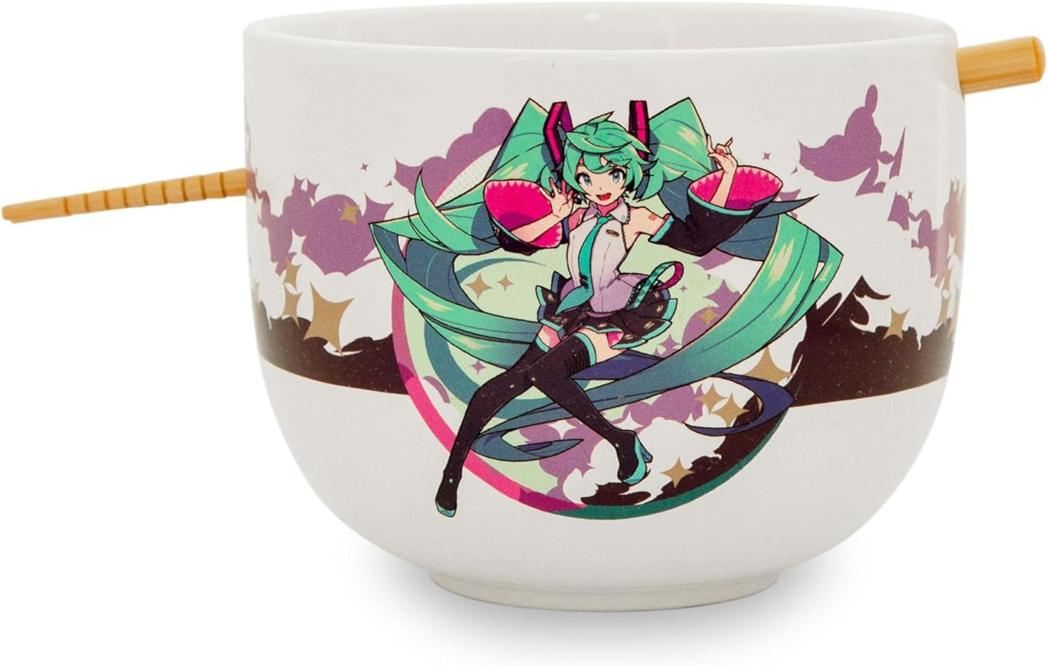 Hatsune Miku Crypton Voice 14-Ounce Ramen Bowl with Chopsticks : Amazon ...