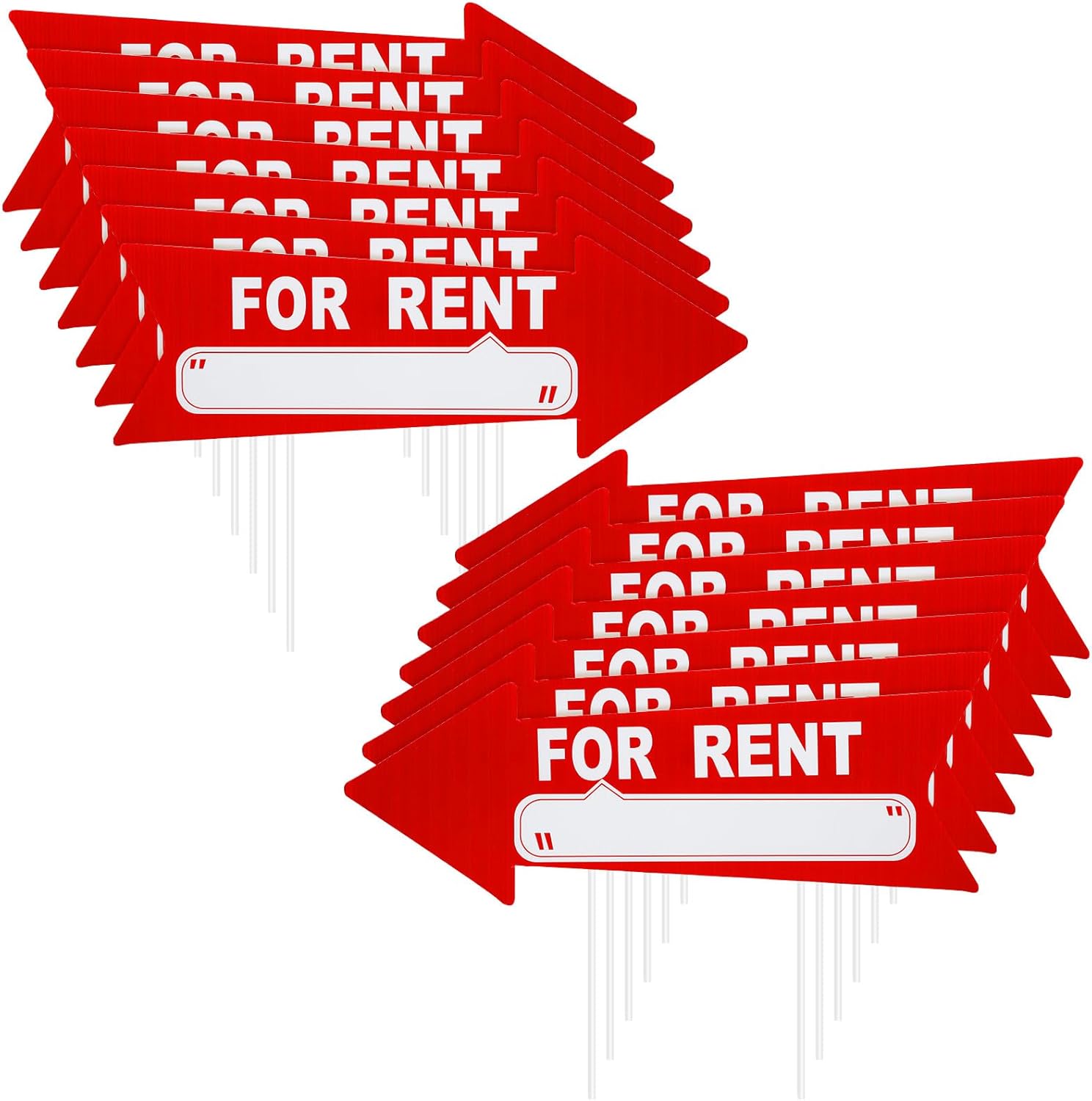 Amazon.com : Barydat 12 Pcs for Rent Yard Signs with Stakes 17 x 6 ...