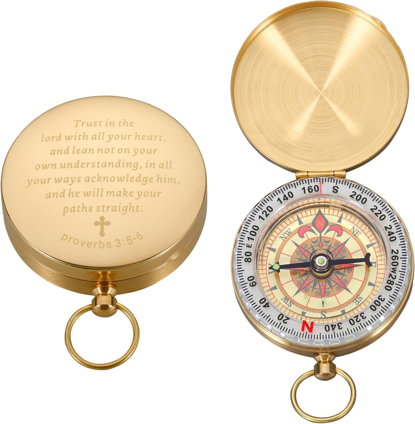 Amazon.com : Engraved Compass Christian Gifts for Men Women ...