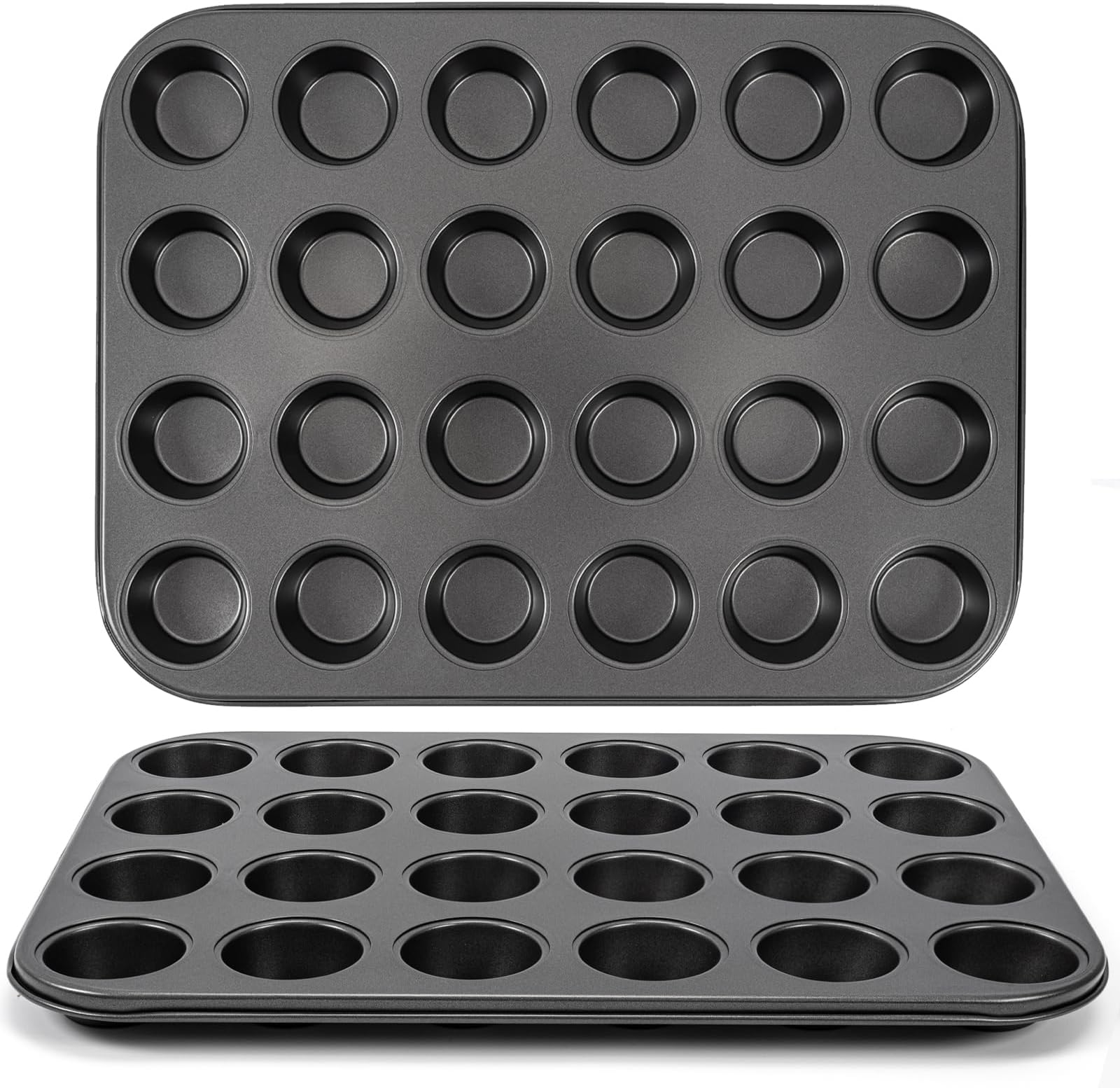 KitchenCraft Non-Stick 24-Cup Mini Mince Pie / Muffin Tray, 35 x 27 cm ...