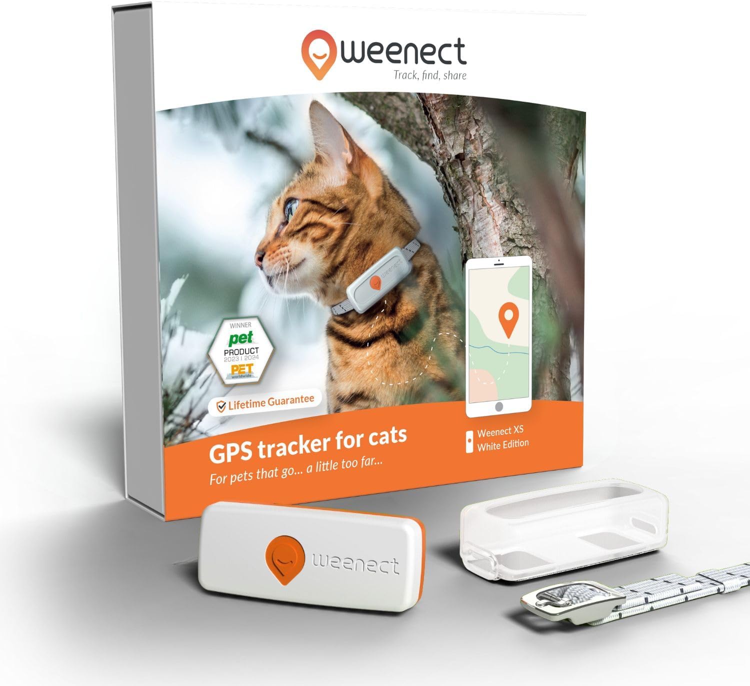 Loc8tor Tabcat Cat Tracker – Wireless Kitten Pet Collar Tracking Device ...