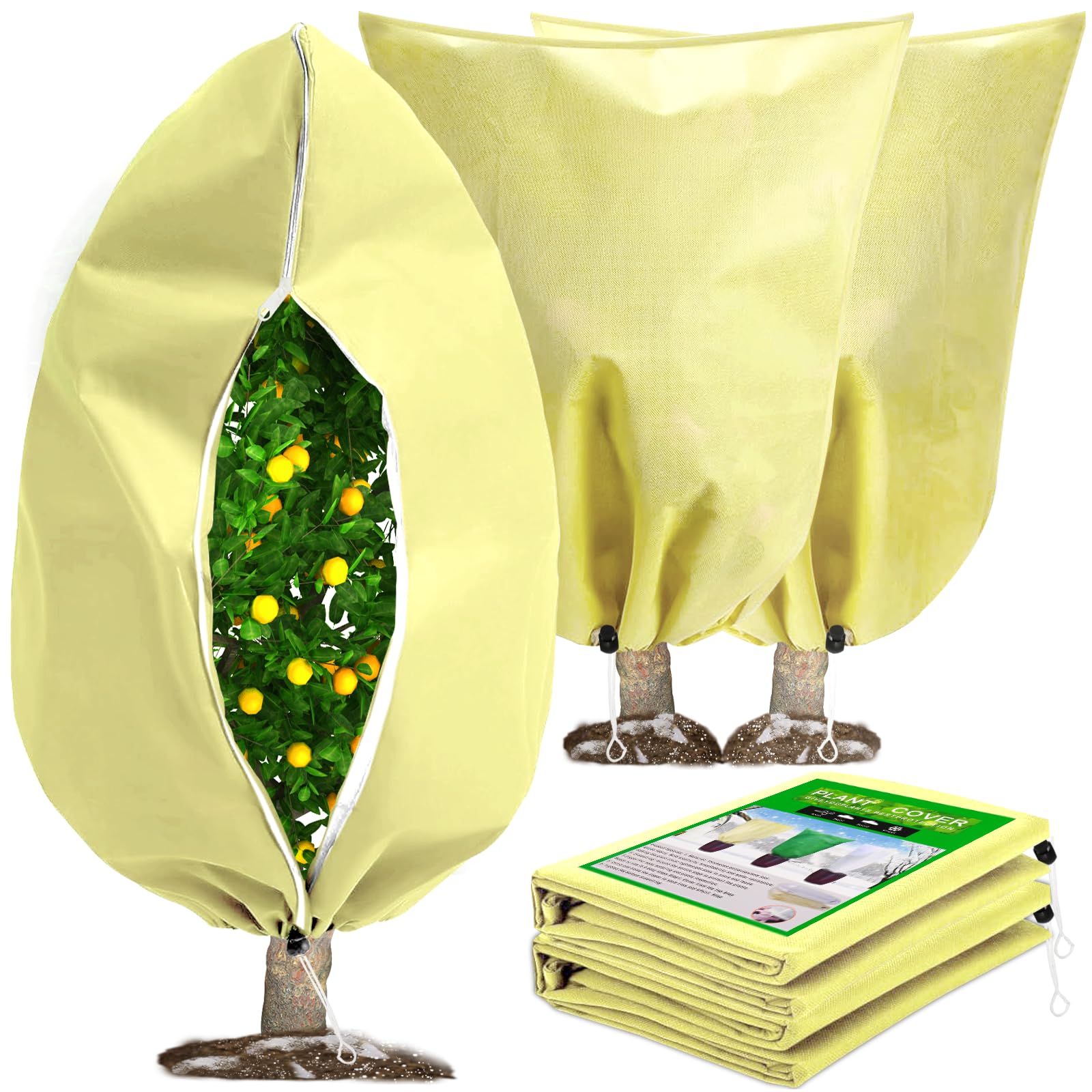 Amazon.com : DQS 2 Pack Plant Covers Freeze Protection, 47.2" x70.8 ...