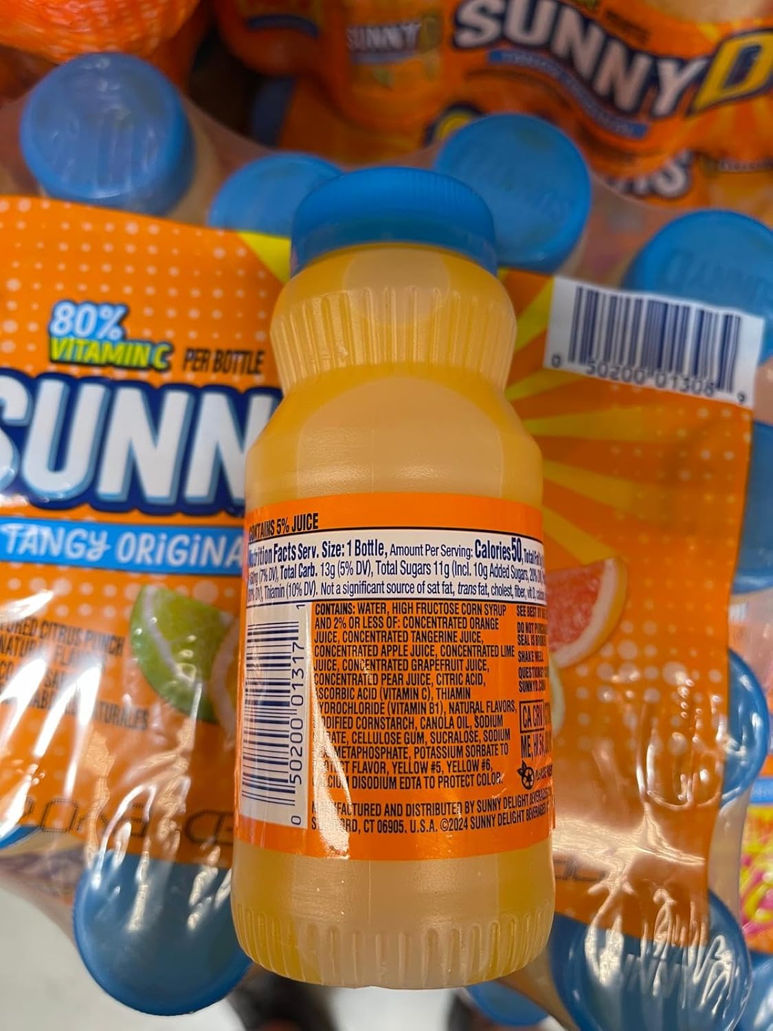 Amazon.com : Sunny D Tangy Original Orange Juice Flavored Citrus Punch ...