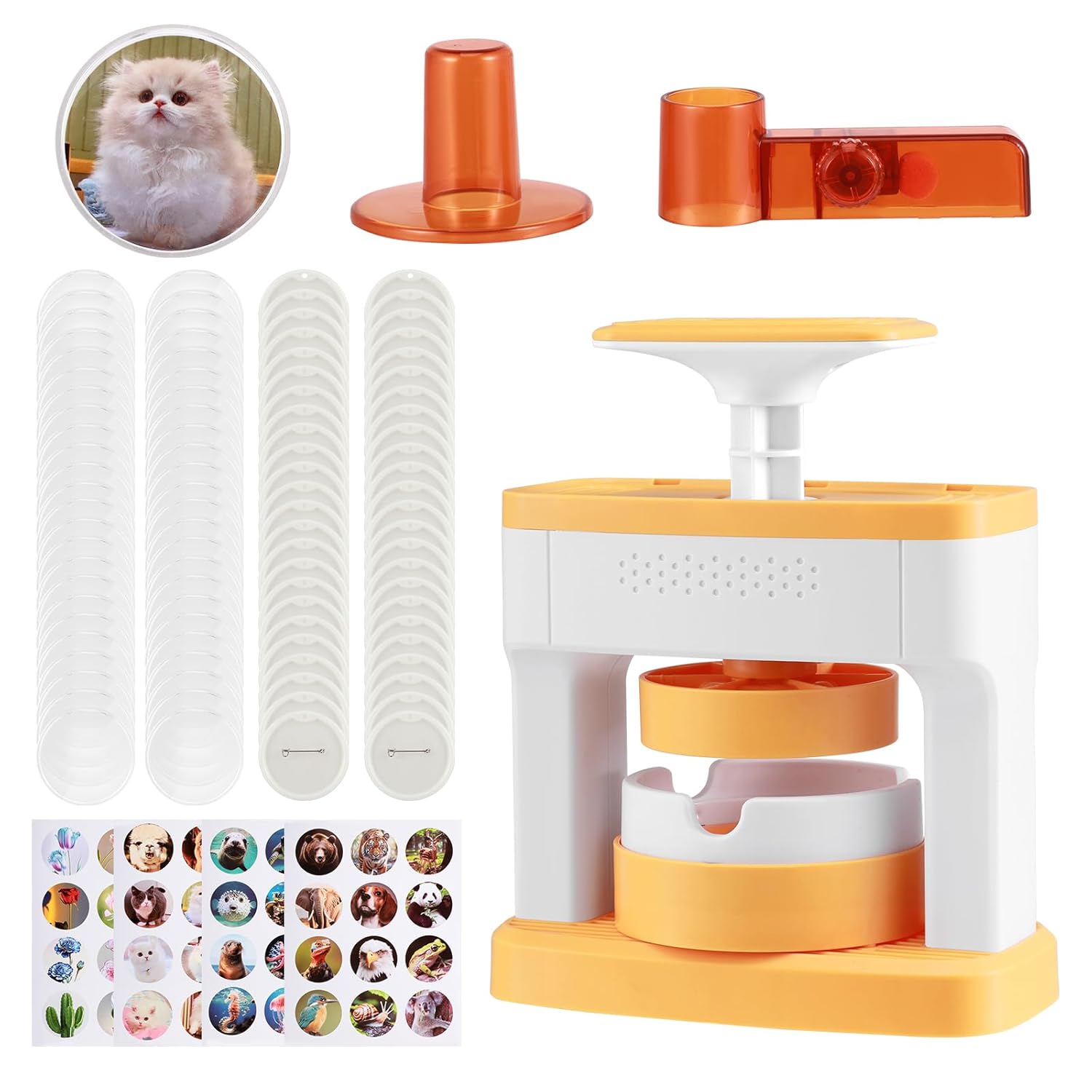 Badge Maker Machine 55mm, Button Maker Badge Punch Press Kit, Badge ...