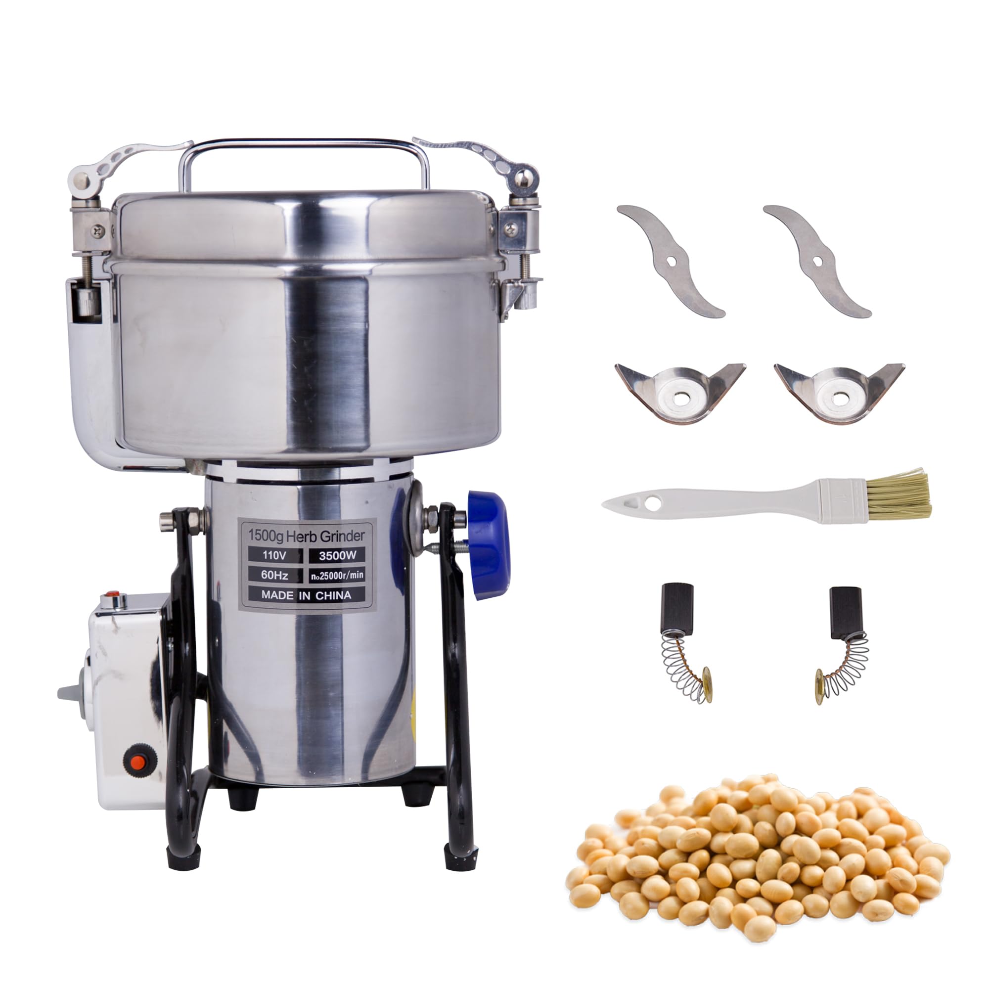 Amazon.com: Hakka Grain Mills Grinder, 1500g Electric Powder Mill ...