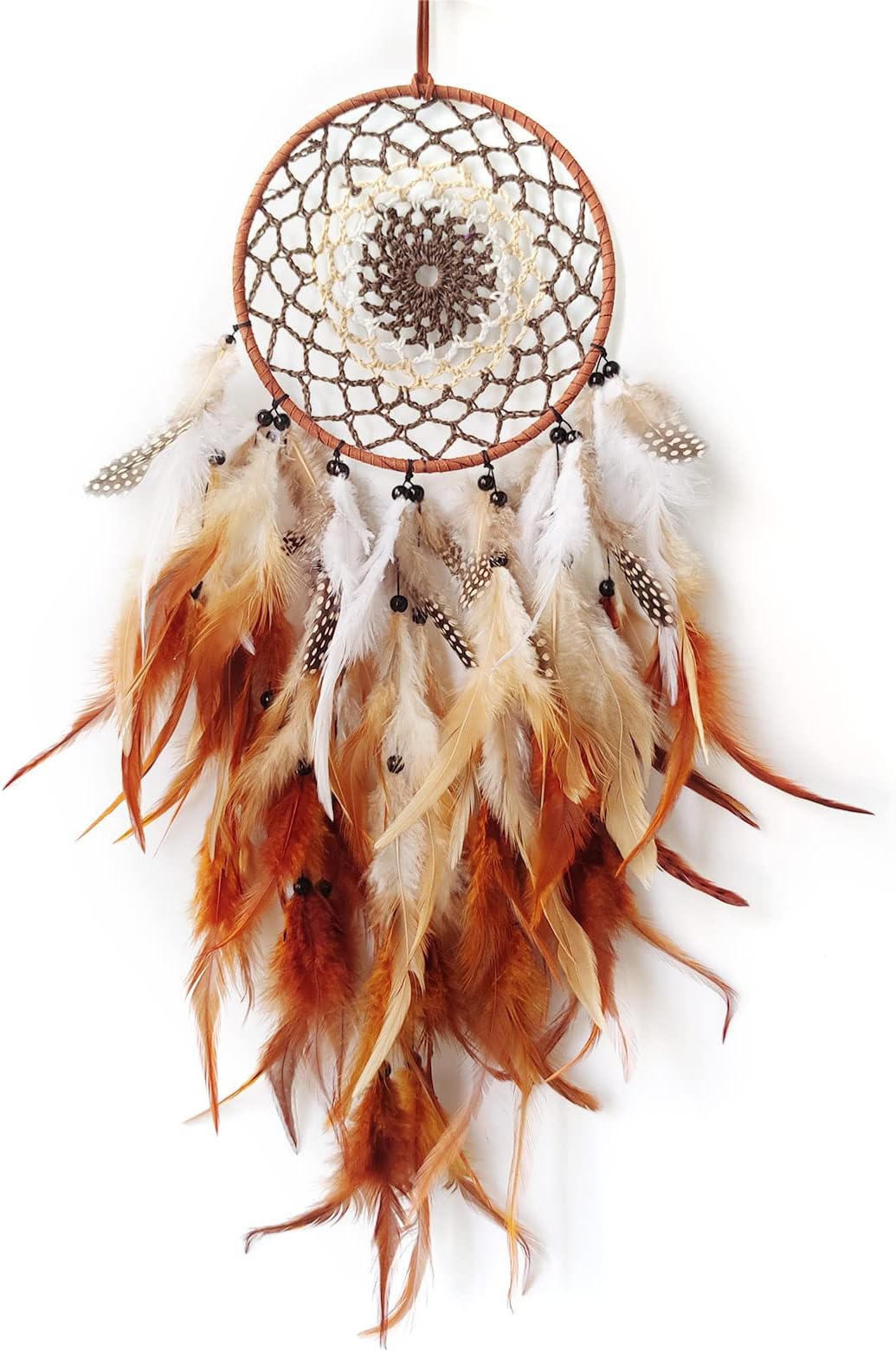 Amazon.com: SOYUZU Brown Dream Catchers Handmade Dream Catcher for Adult Bedroom Feather Dream ...