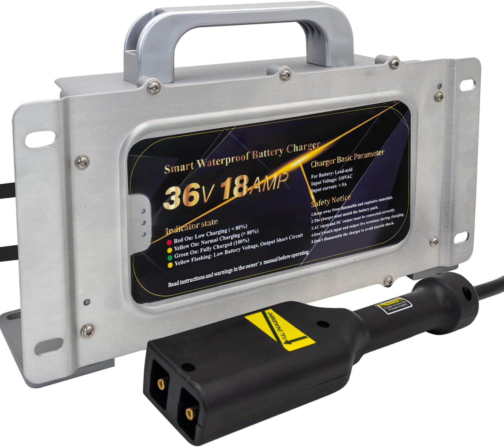 Amazon.com: Supercharger EZGO RXV & TXT Battery Charger for 48 Volt ...